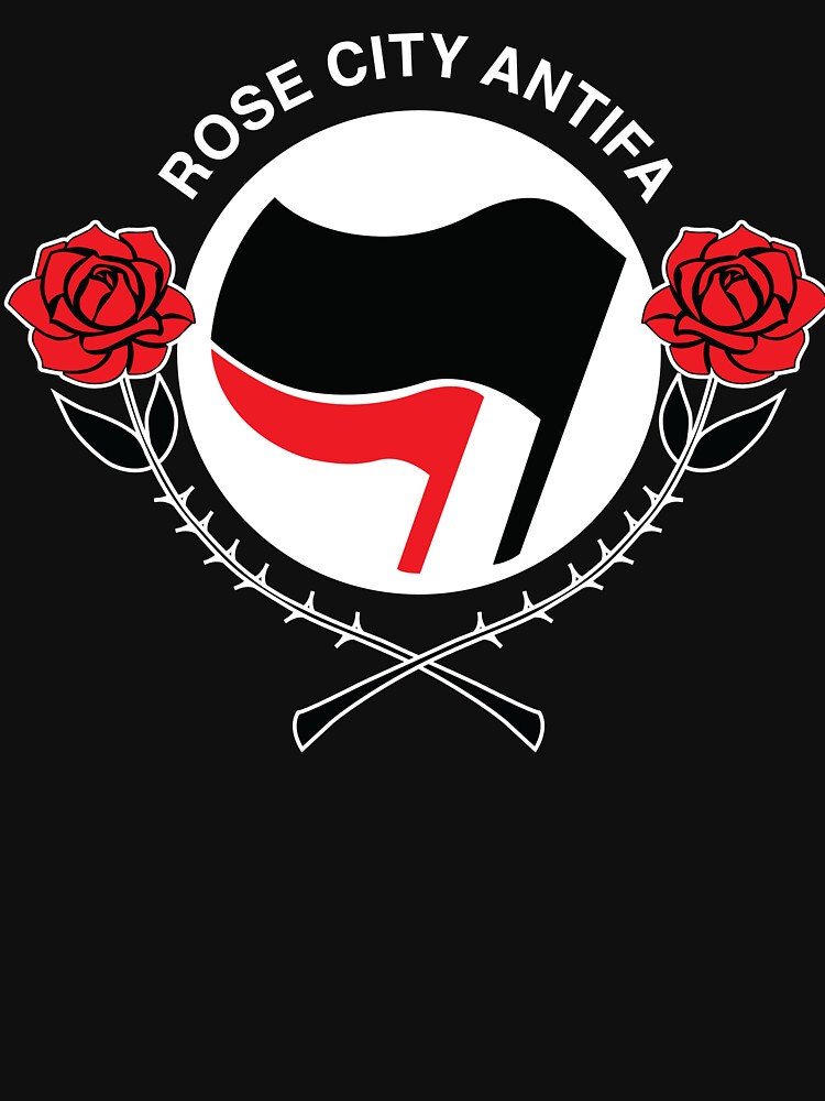"Rose City Antifa" Pullover Hoodie for Sale by MilitantEmpath | Redbubble