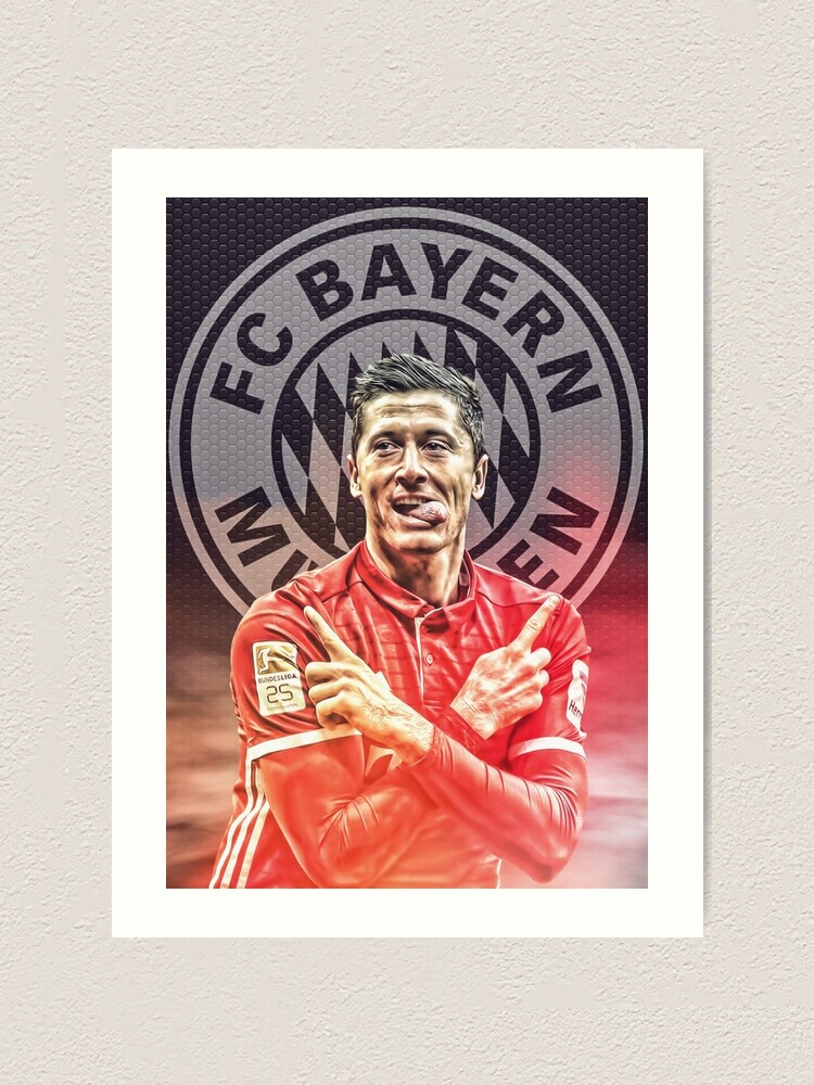 "Robert Lewandowski Art" Art Print by Abokakang | Redbubble