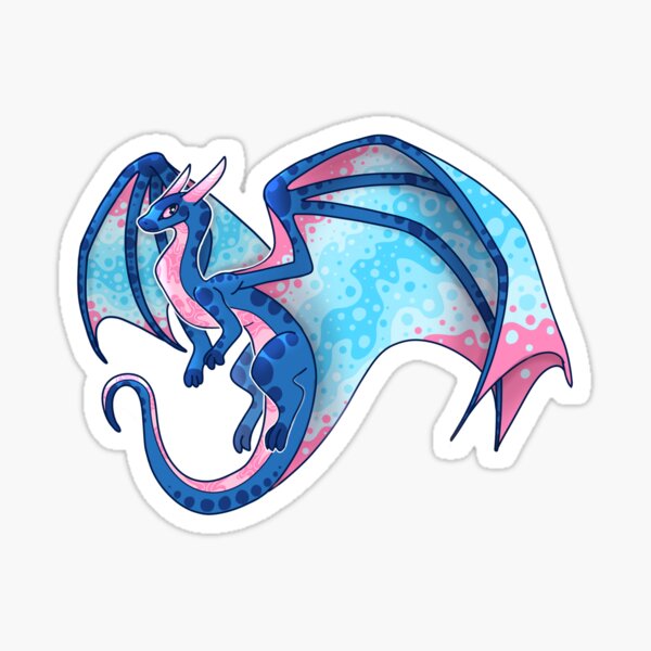 "Transmasculine Dragon Friend" Sticker for Sale by aevios | Redbubble
