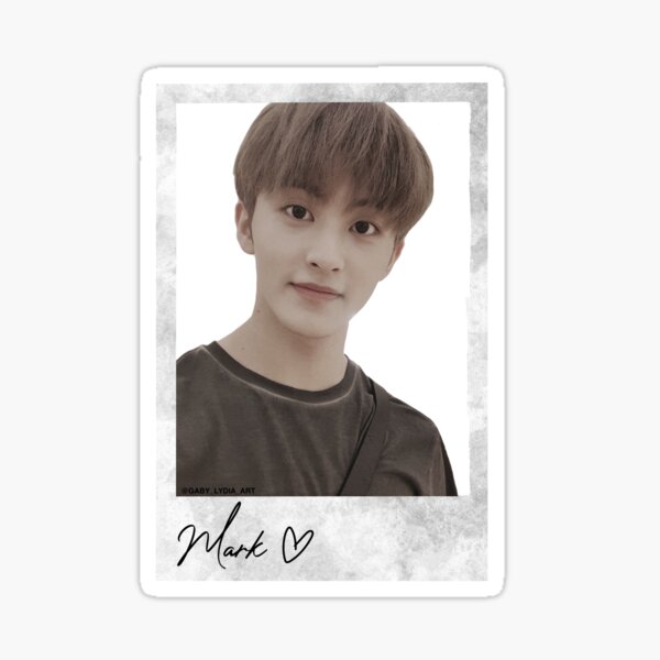 "Mark Lee Polaroid " Sticker by Gaby-Lydia-Art | Redbubble
