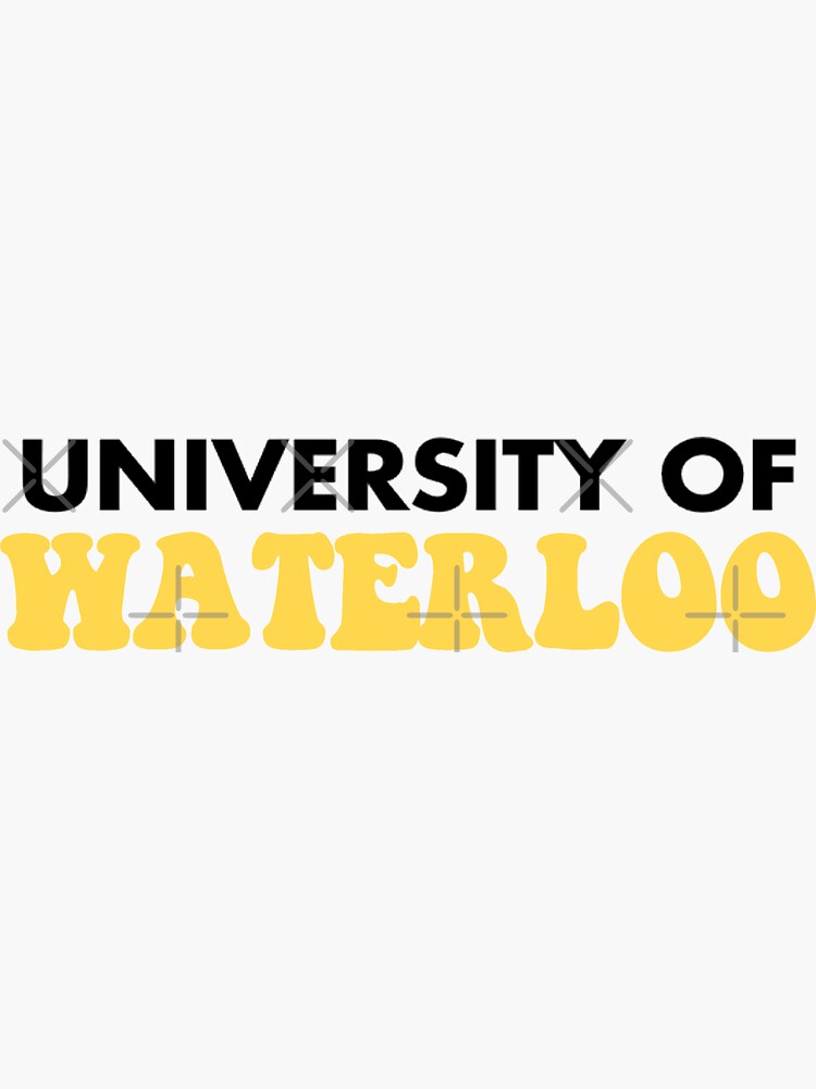 "University of Waterloo" Sticker for Sale by pxxxdise | Redbubble