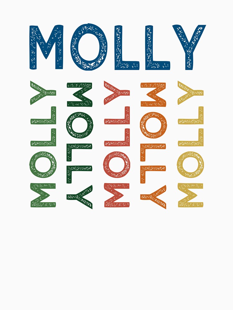 "Molly Cute Colorful" Pullover Hoodie for Sale by wordytype | Redbubble