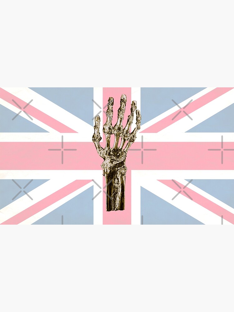 "Human Hand - Gold - Union Jack Background" Poster for Sale by ...
