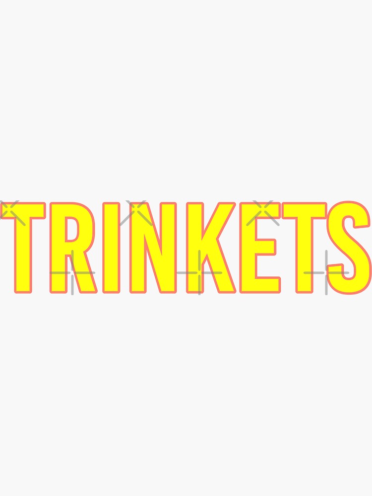 "trinkets logo " Sticker for Sale by etherealvibes | Redbubble