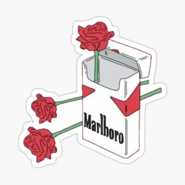 "cigarette" Sticker by Mathu-Bertolini | Redbubble