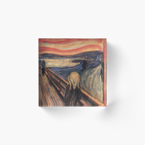 "The Scream by Edvard Munch" Acrylic Block for Sale by artclassics ...