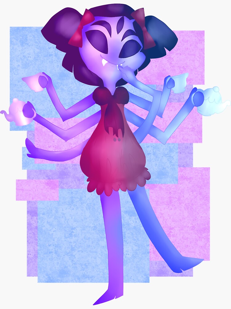"Muffet Undertale" Sticker by Cyberzerk | Redbubble