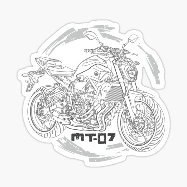 Sticker: Mt 07 | Redbubble