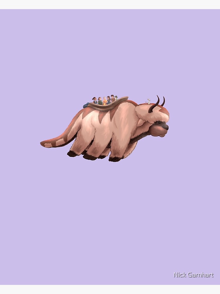 "Appa flying with the gang" Poster for Sale by nicole-garnhart | Redbubble