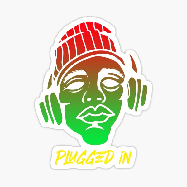 "PLUGGED IN GRAPHIC DESIGN " Sticker for Sale by OnixGeek1 | Redbubble