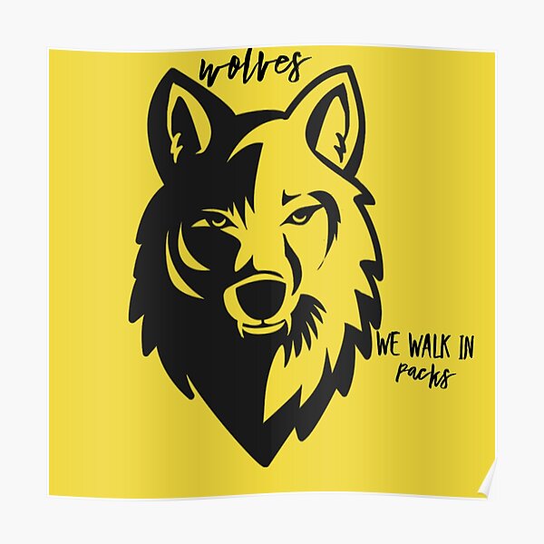 "Wolverhampton pack gold mask" Poster by -BENOVI | Redbubble