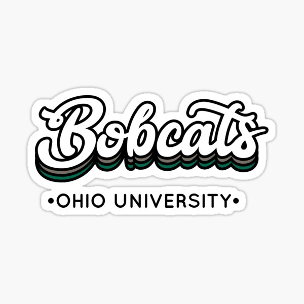 "Bobcats - Ohio University" Sticker by wuflestadj | Redbubble
