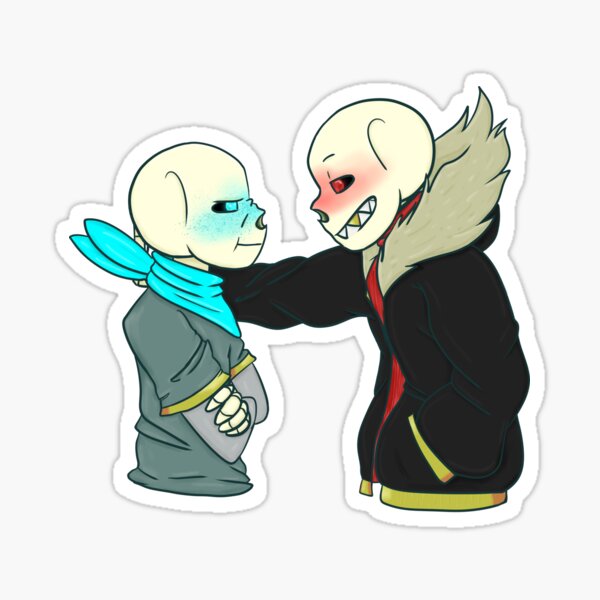 "Undertale AU CherryBerry (UF! Sans X US! Sans) Ship" Sticker for Sale ...