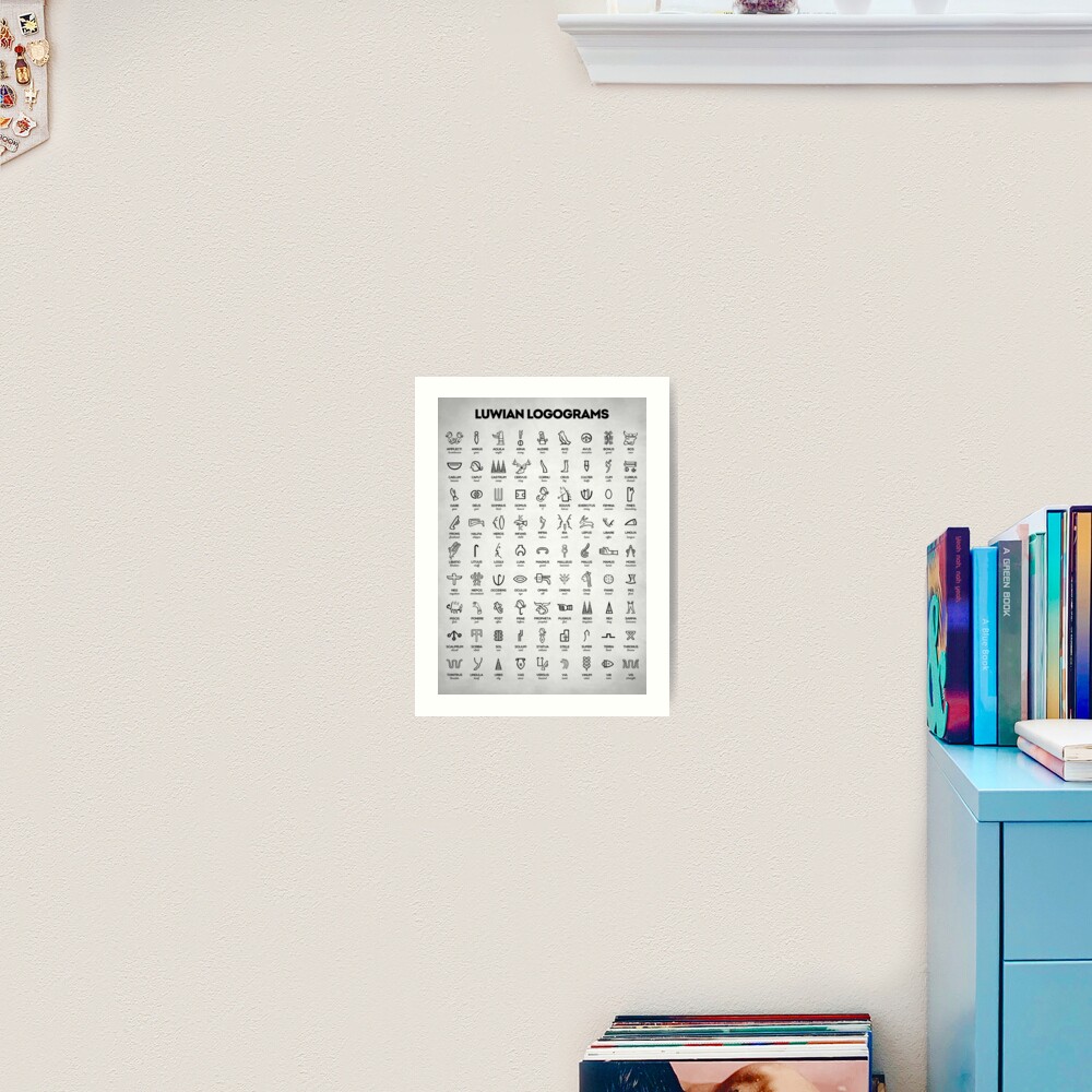 "Luwian Logograms" Art Print for Sale by innasoyturk | Redbubble