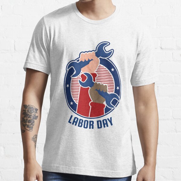 "Happy Labor Day American Flag Colors Labor Union" T-shirt for Sale by ...