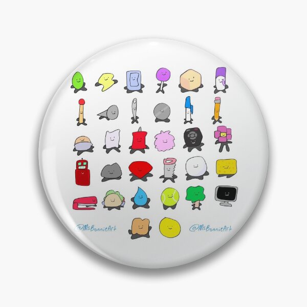 "Bfdi All Contestants Pack Part 2" Pin for Sale by MsBonnie | Redbubble