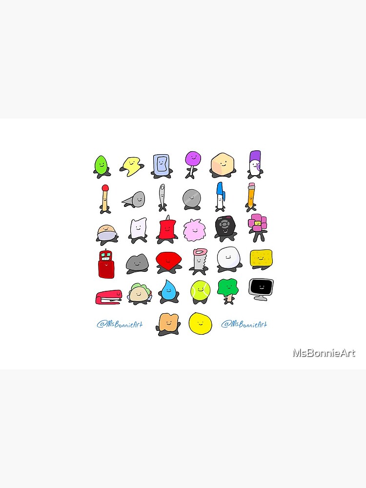 "Bfdi All Contestants Pack Part 2" Mask for Sale by MsBonnie | Redbubble