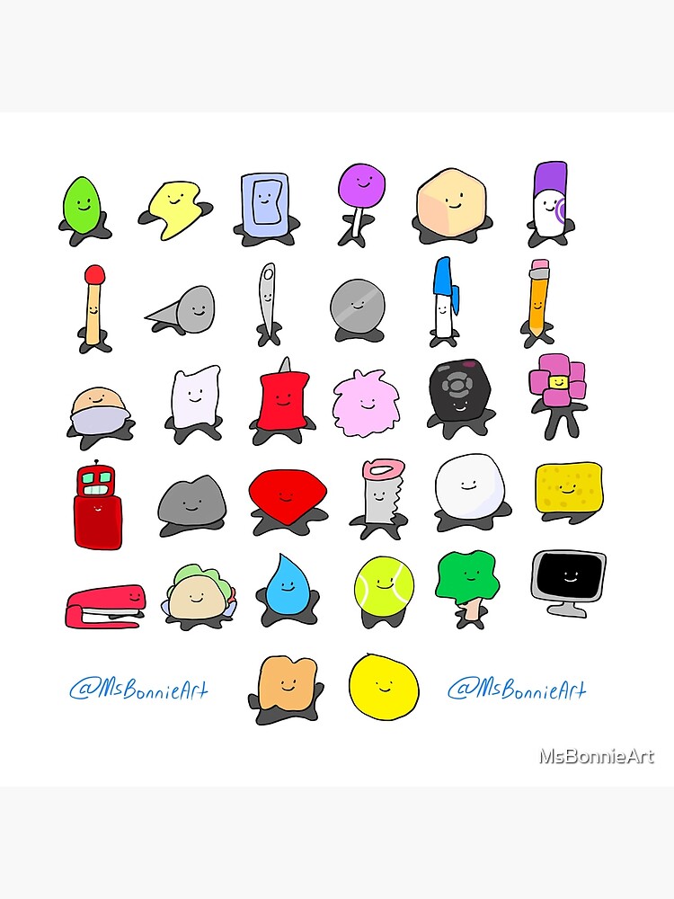"Bfdi All Contestants Pack Part 2" Tote Bag for Sale by MsBonnie ...