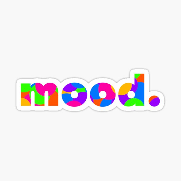 "Rainbow, Cute "MOOD." Sticker. " Sticker for Sale by brkanart | Redbubble
