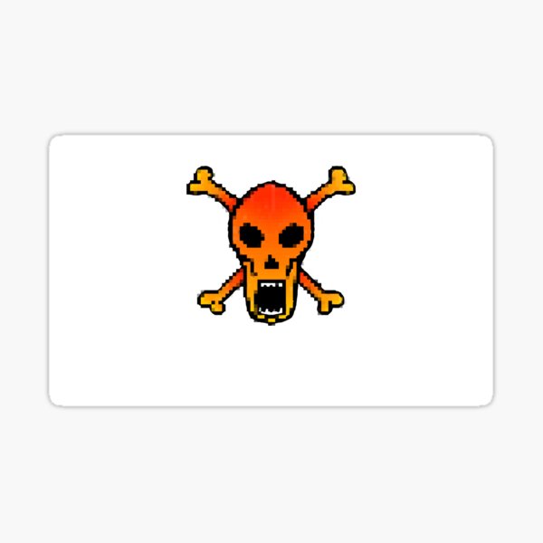 "Pixel Skull" Sticker for Sale by Kise-Raito | Redbubble