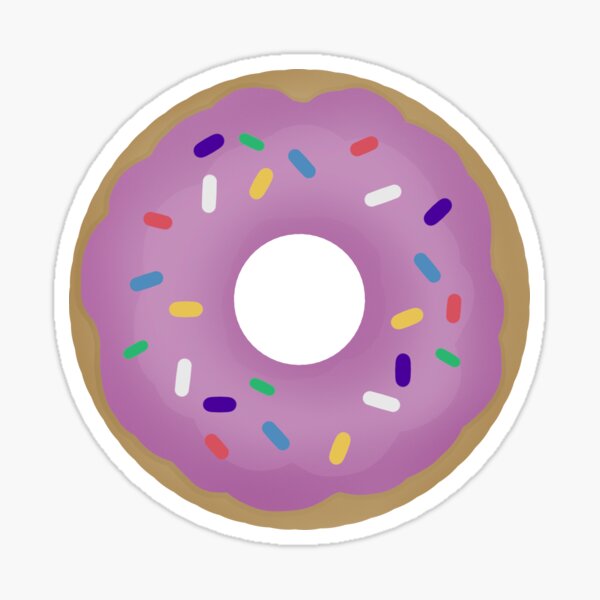 "Simpsons Donut" Sticker by Rue-A | Redbubble