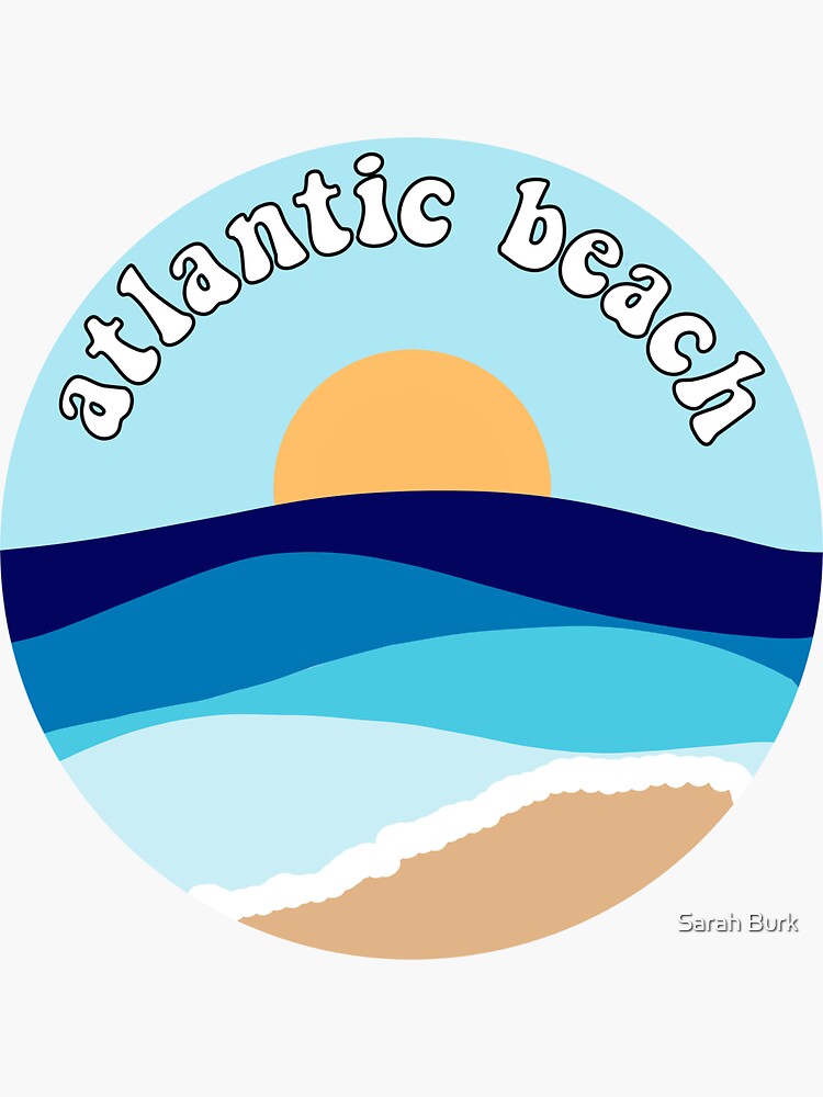 "Atlantic Beach North Carolina" Sticker by sarahaburk | Redbubble