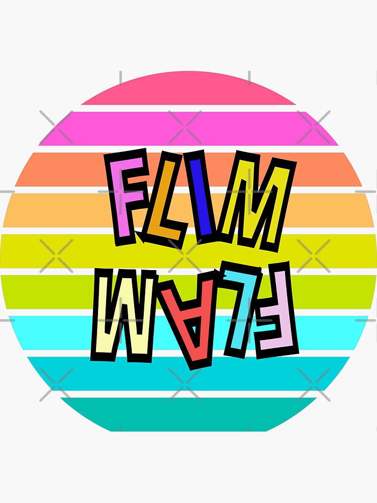 "Flim Flam Flim Flam - Black" Sticker for Sale by AJ-DesignCo | Redbubble