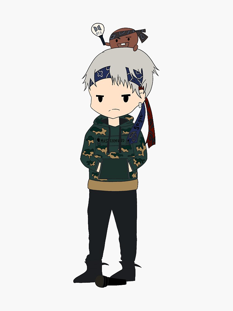 "Suga & Shooky - Mic Drop" Sticker for Sale by JAAAK | Redbubble