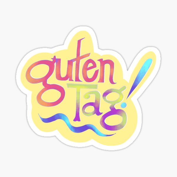 Guten Tag Stickers | Redbubble