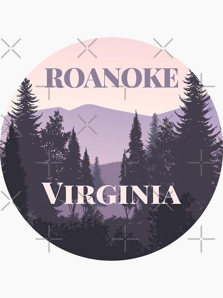 "Roanoke, Virginia" Sticker for Sale by InvestingRoad | Redbubble
