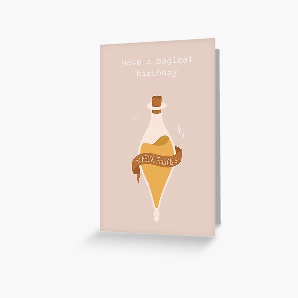 "HP • Felix Felicis • Liquid Luck" Greeting Card by latelierdekhad ...
