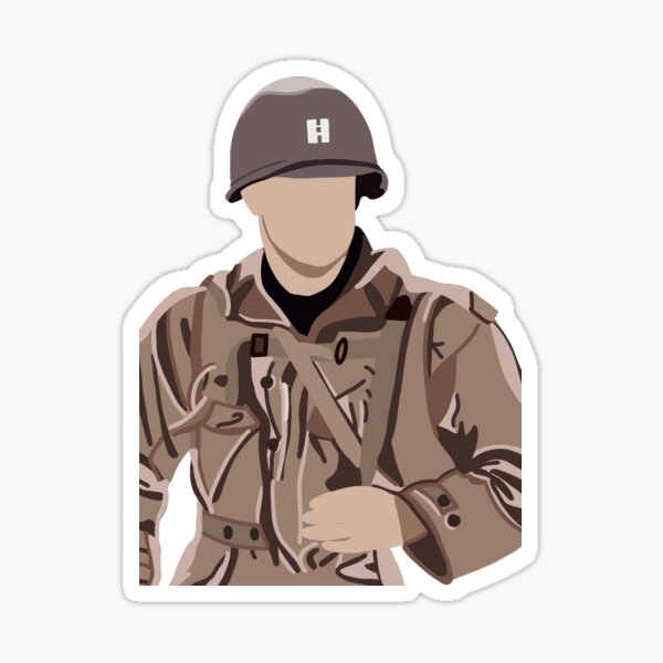 "saving private ryan" Sticker by samabrahams | Redbubble