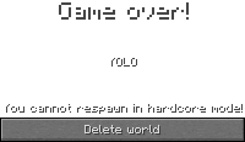 "Minecraft Death Screen" by criangulien | Redbubble