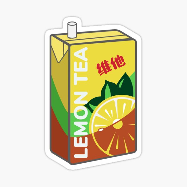 "Vita Lemon Tea - Classic" Sticker for Sale by designsbyegg | Redbubble