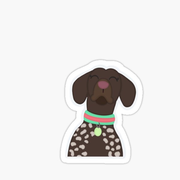 "German Shorthaired Pointer" Sticker for Sale by madebymadeline | Redbubble