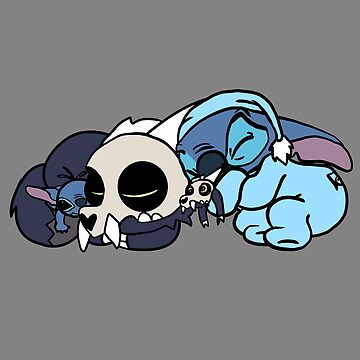 "King and Stitch" Sticker for Sale by mixia-art | Redbubble