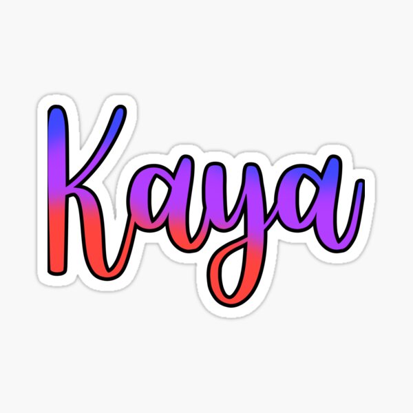 "Kaya custom sticker" Sticker for Sale by pinkyypop | Redbubble