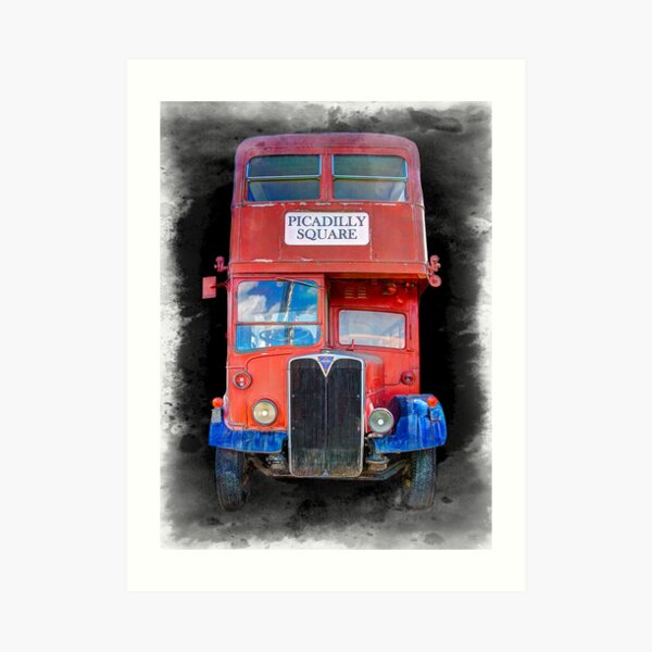 "LONDON VINTAGE DOUBLE DECKER BUS" Art Print for Sale by Daniel ...