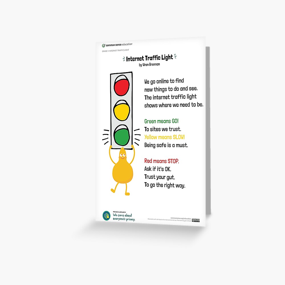 ""Internet Traffic Light" Poem Poster" Poster for Sale by Common Sense ...
