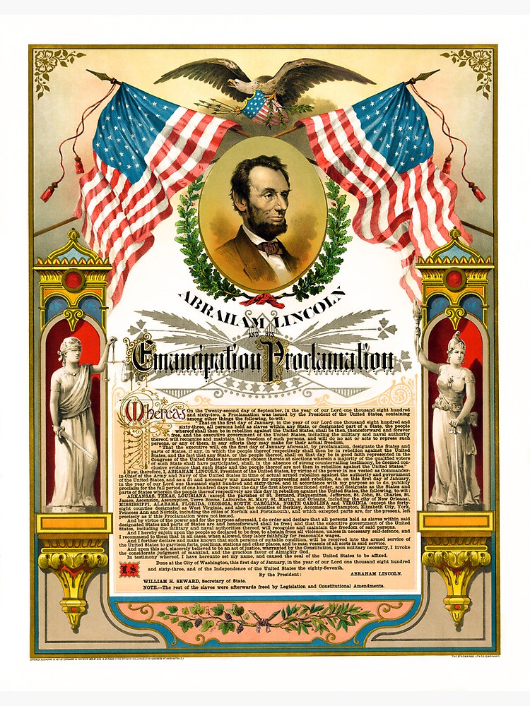 "ABE LINCOLN's EMANCIPATION PROCLAMATION" Framed Art Print by Daniel ...