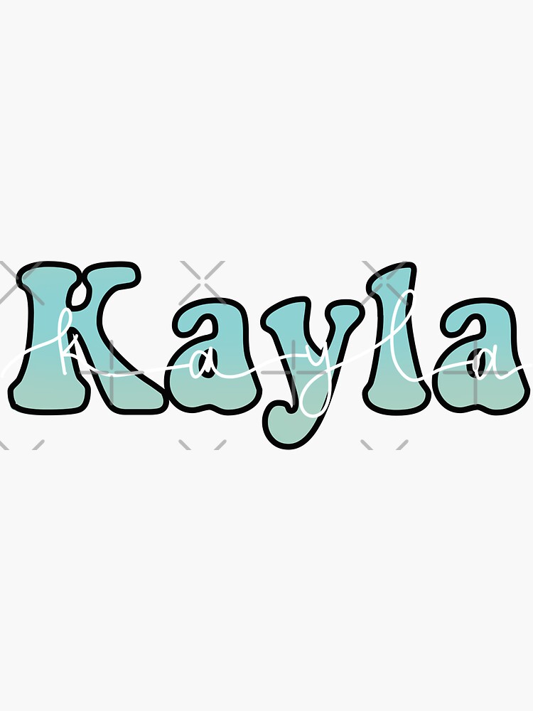 "Kayla custom" Sticker for Sale by chloemadesigns | Redbubble