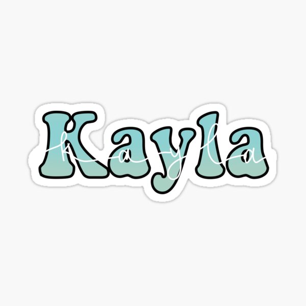 "Kayla custom" Sticker for Sale by chloemadesigns | Redbubble