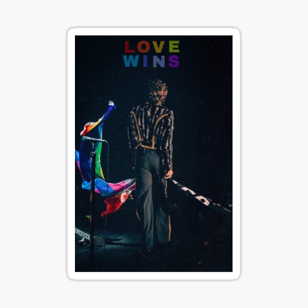 "Harry Styles - Pride Flag " Sticker for Sale by naavneet | Redbubble