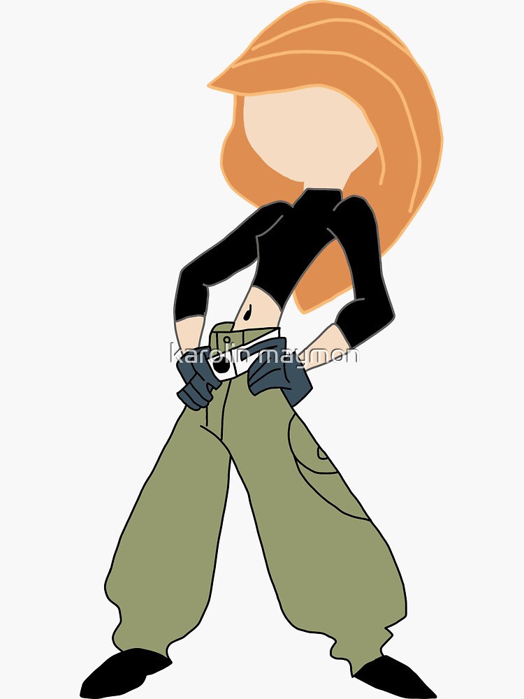 "Kim possible " Sticker for Sale by karolinlika | Redbubble