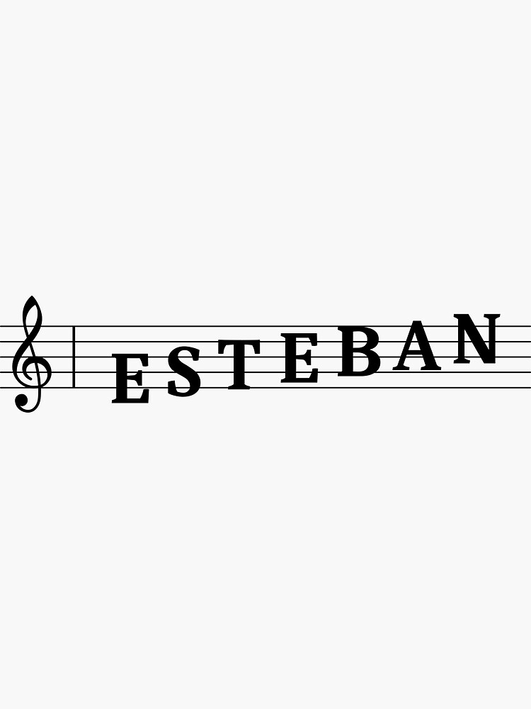 "Name Esteban" Sticker for Sale by gulden | Redbubble