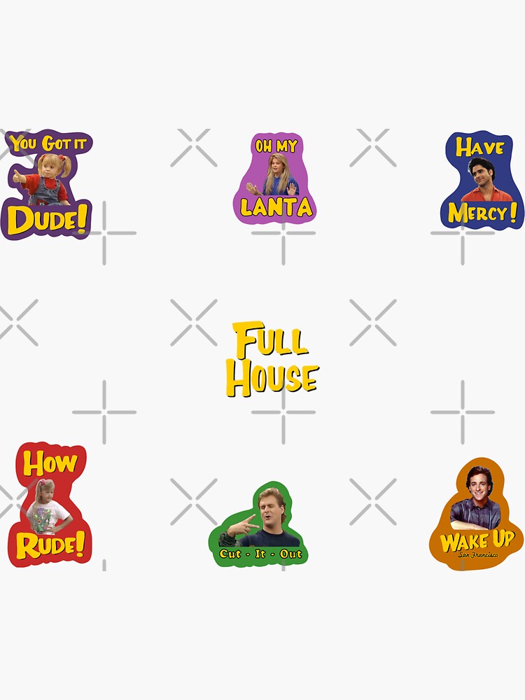 "Full house sticker pack" Sticker for Sale by Alexisnk | Redbubble