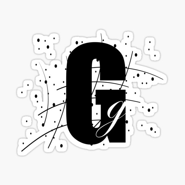 "Letter G" Sticker for Sale by 1NELife | Redbubble