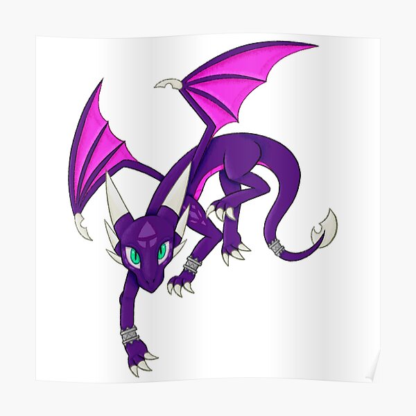 "Cynder the Dragon" Poster by bucketofdoodles | Redbubble