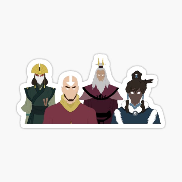 "Avatar Cycle- TLOK/ATLA" Sticker for Sale by meghanomeara | Redbubble
