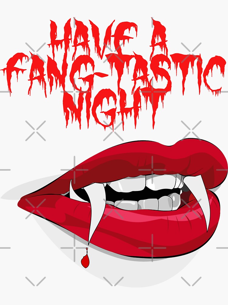 "Fang-tastic Halloween Vampire bat" Sticker for Sale by joseech | Redbubble